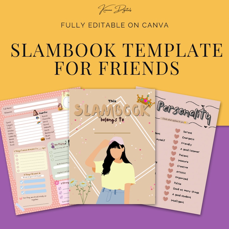 Slam Book - Etsy