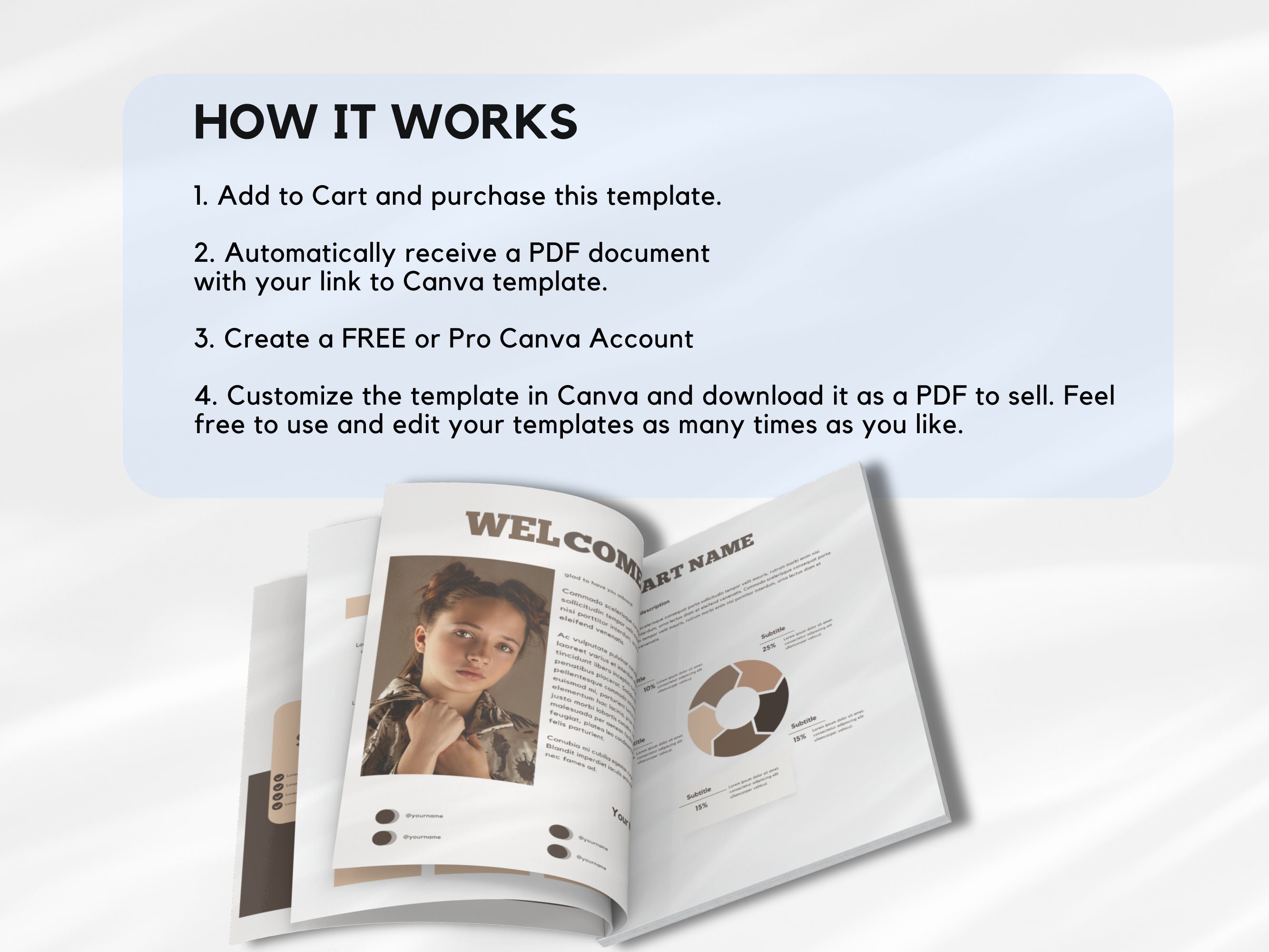 Ebook Template for Coaches, Course Creator Ebook Workbook Template ...
