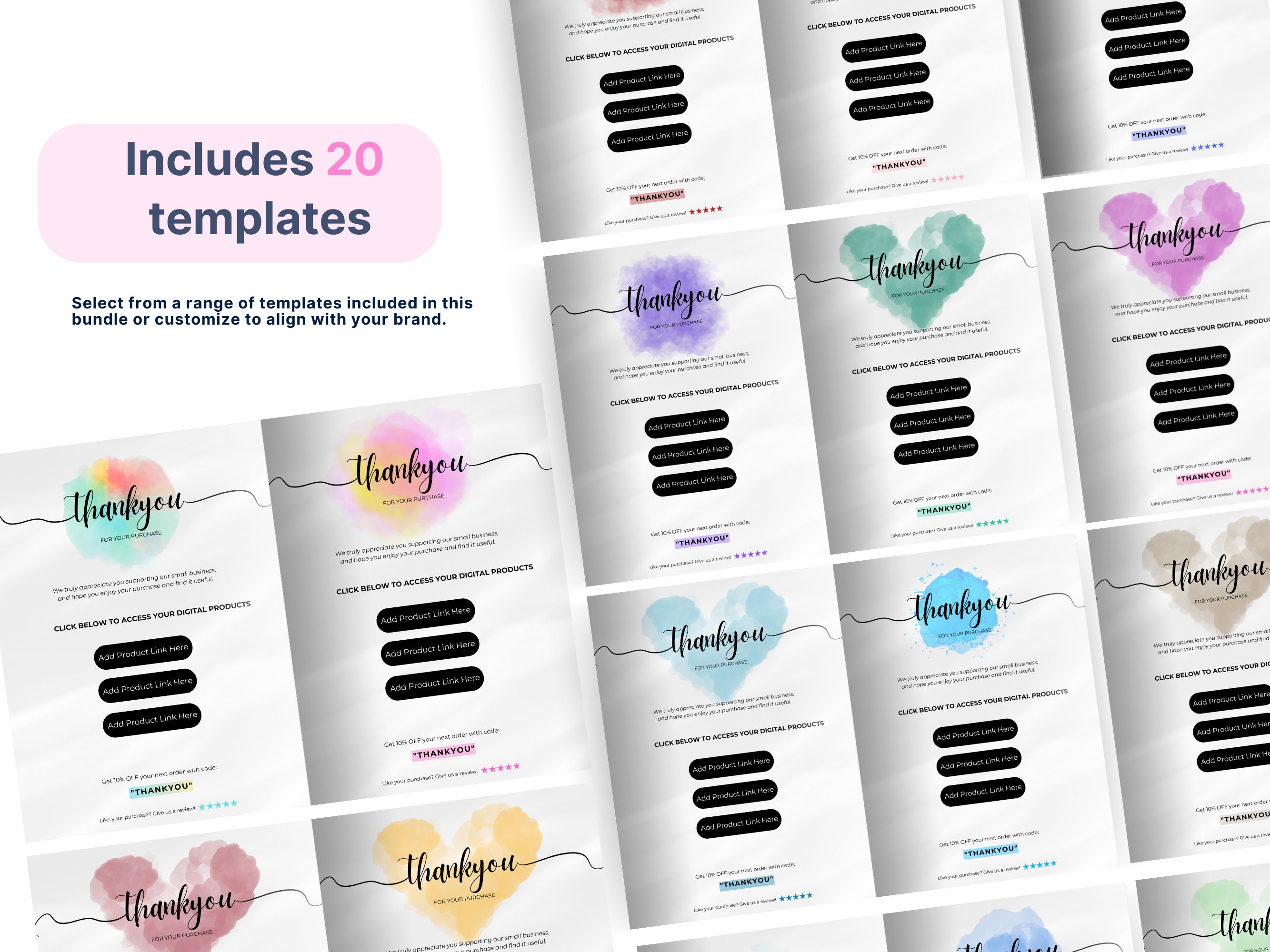 Etsy Digital Product Instructions Template, Thank You Note for Digital ...