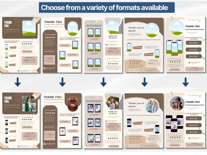 Etsy Digital Product Instructions Template, Thank You Note for Digital ...