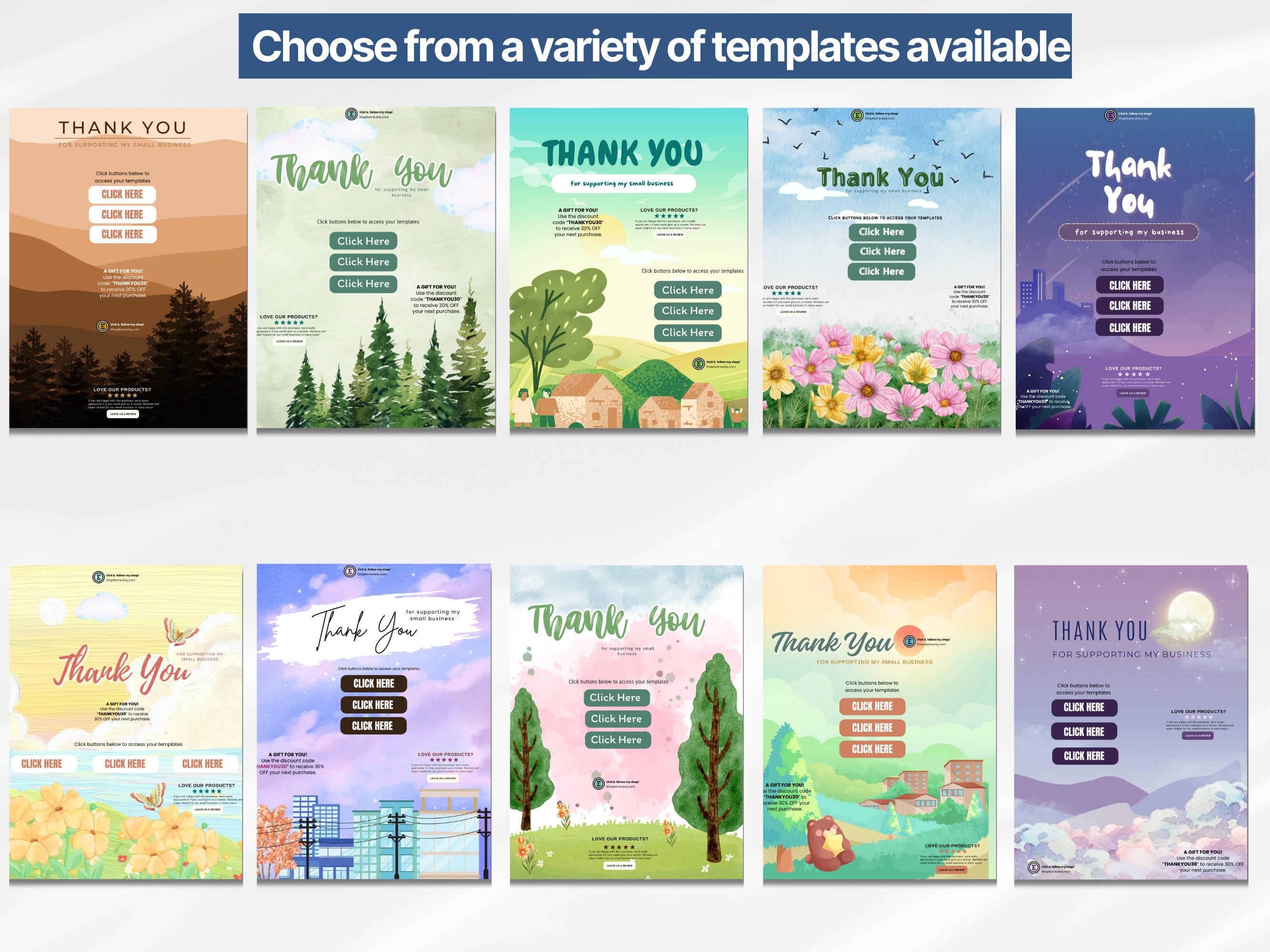 Etsy Digital Product Instructions Template, Thank You Note for Digital ...