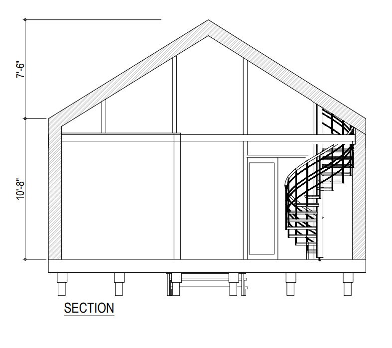 Nordic A Frame House 24' X 36'ft Custom 1145SF Cabin Blueprint PDF Set ...