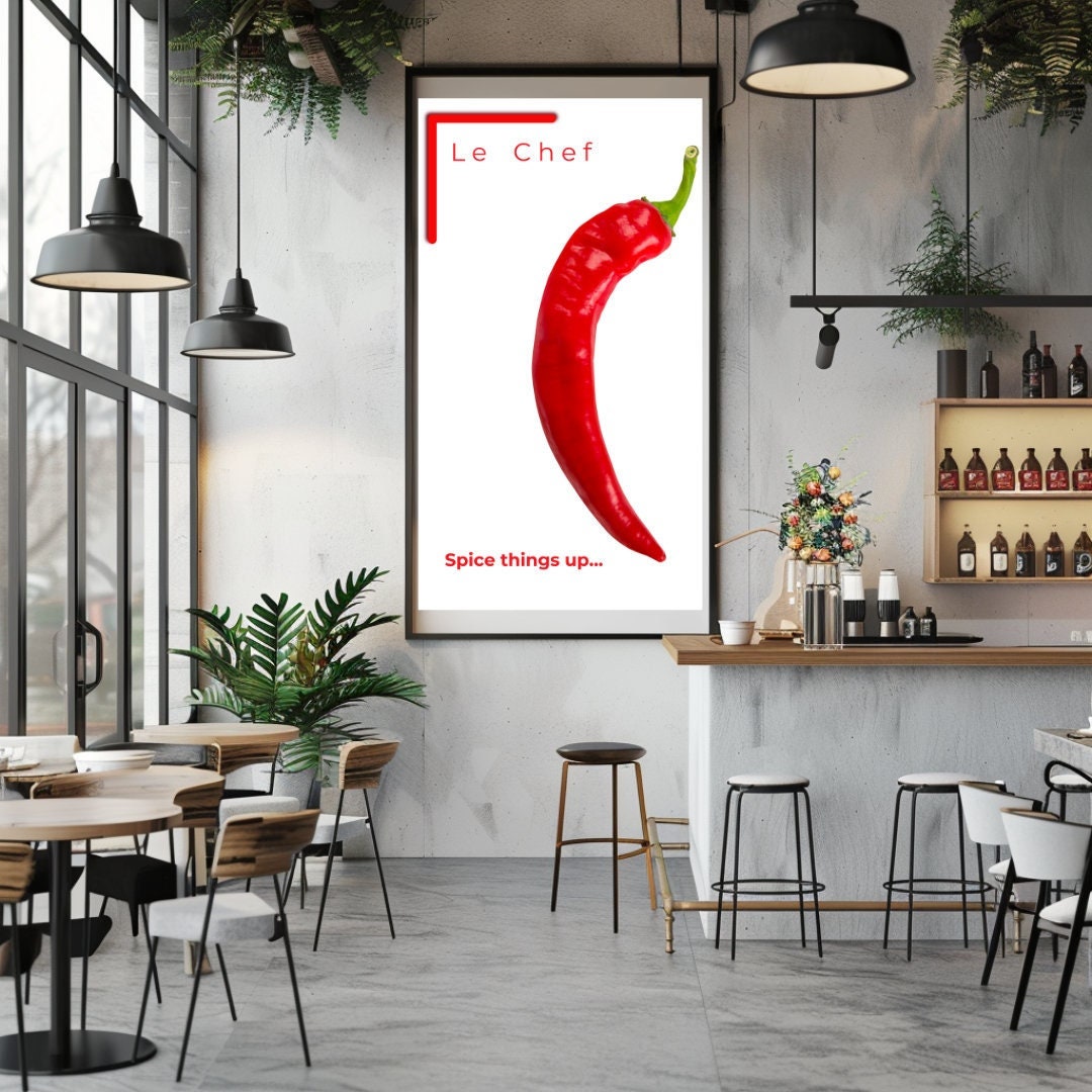 Red Chili Pepper Digital Printable for Chefs and Food Lovers - Etsy