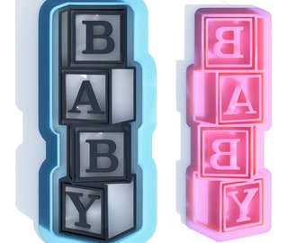 ABC Blocks 227-023 Cookie Cutter and Acrylic Stamp imprinted - Etsy