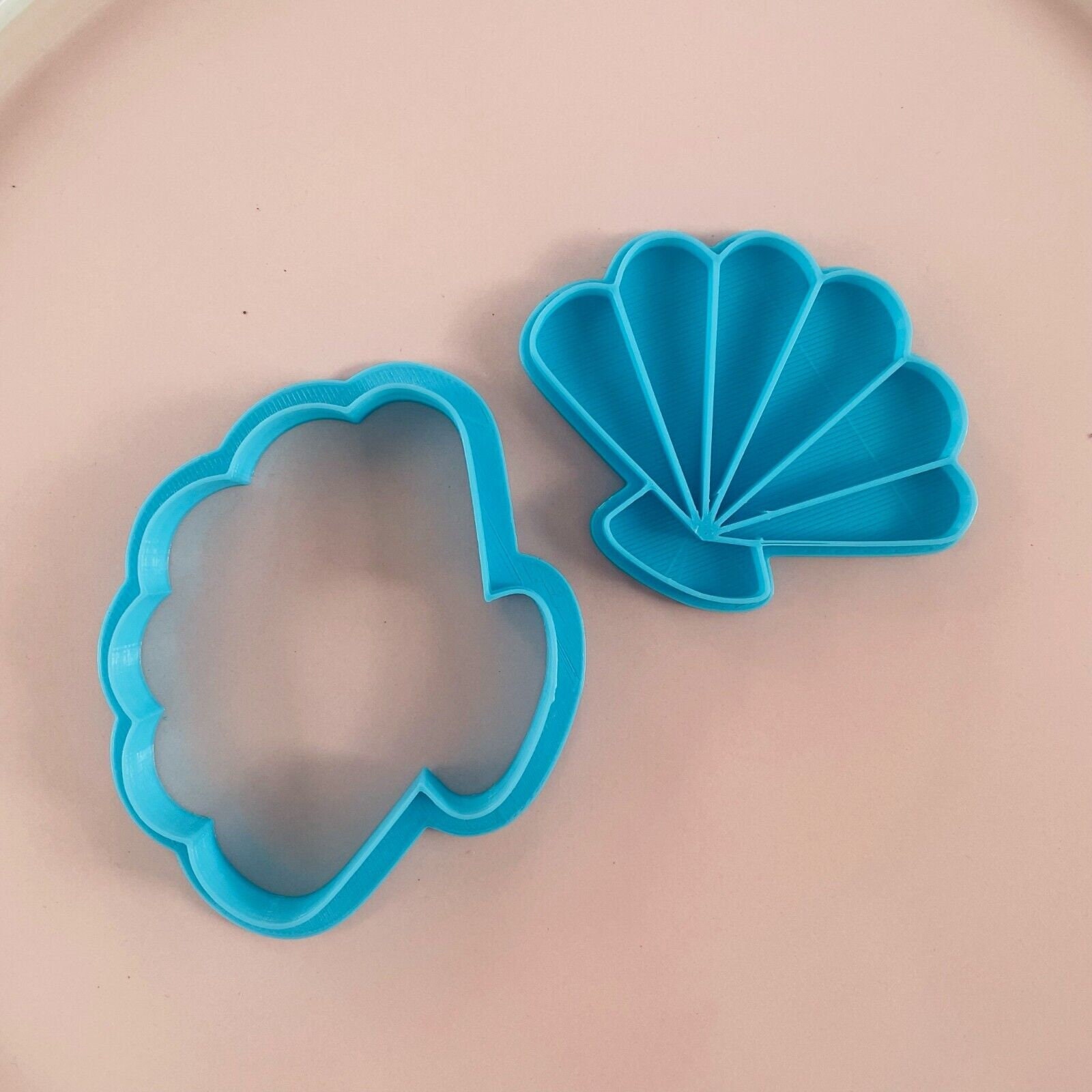 Mermaid Tail Set Clam Shell Cookie Cutter & Embosser Stamps Set Fantasy ...
