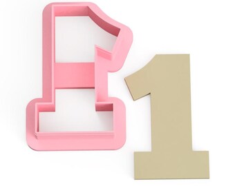 Number One With Flowers Cookie Cutter Number 1 Cookie Cutter TCK46111 ...