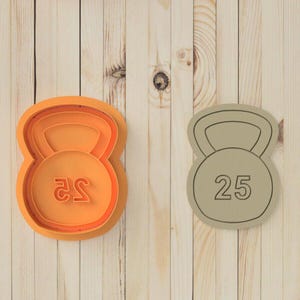 Gym Workout Muscles Cookie Cutter and Embosser Stamp Set - Etsy