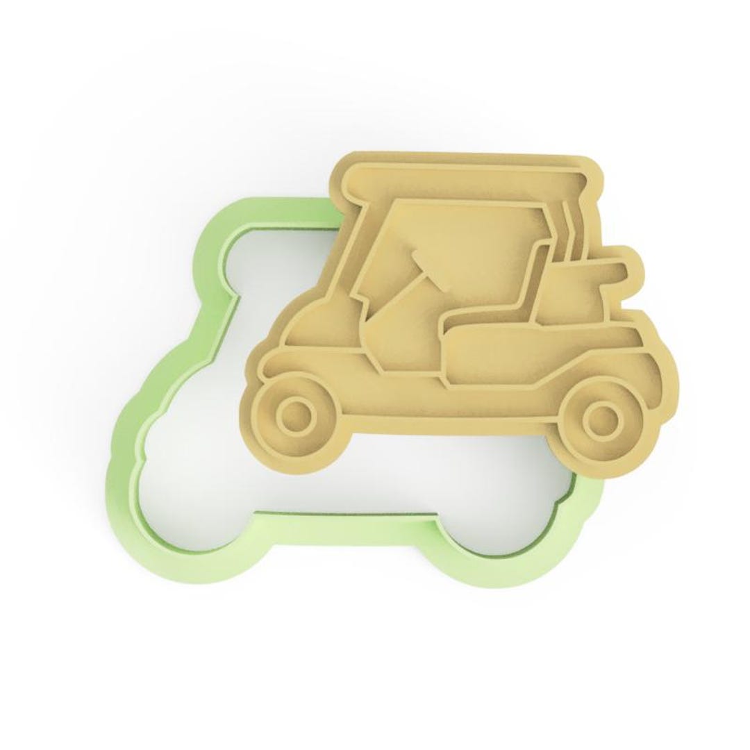 Golf Cart Cookie Cutter and Stamp Embosser 6cm X 8cm - Etsy