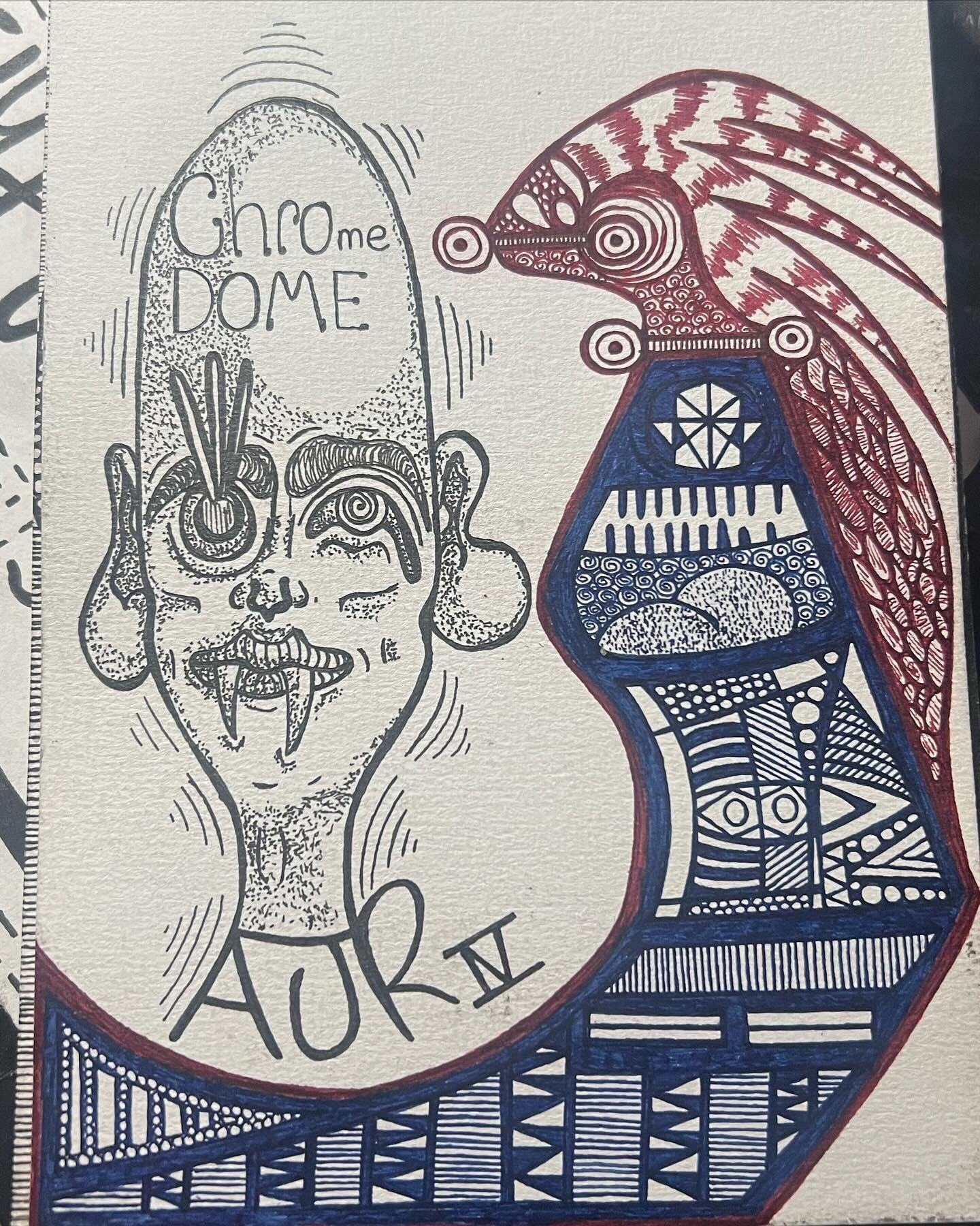 Chrome Dome Drawing Prints - Etsy