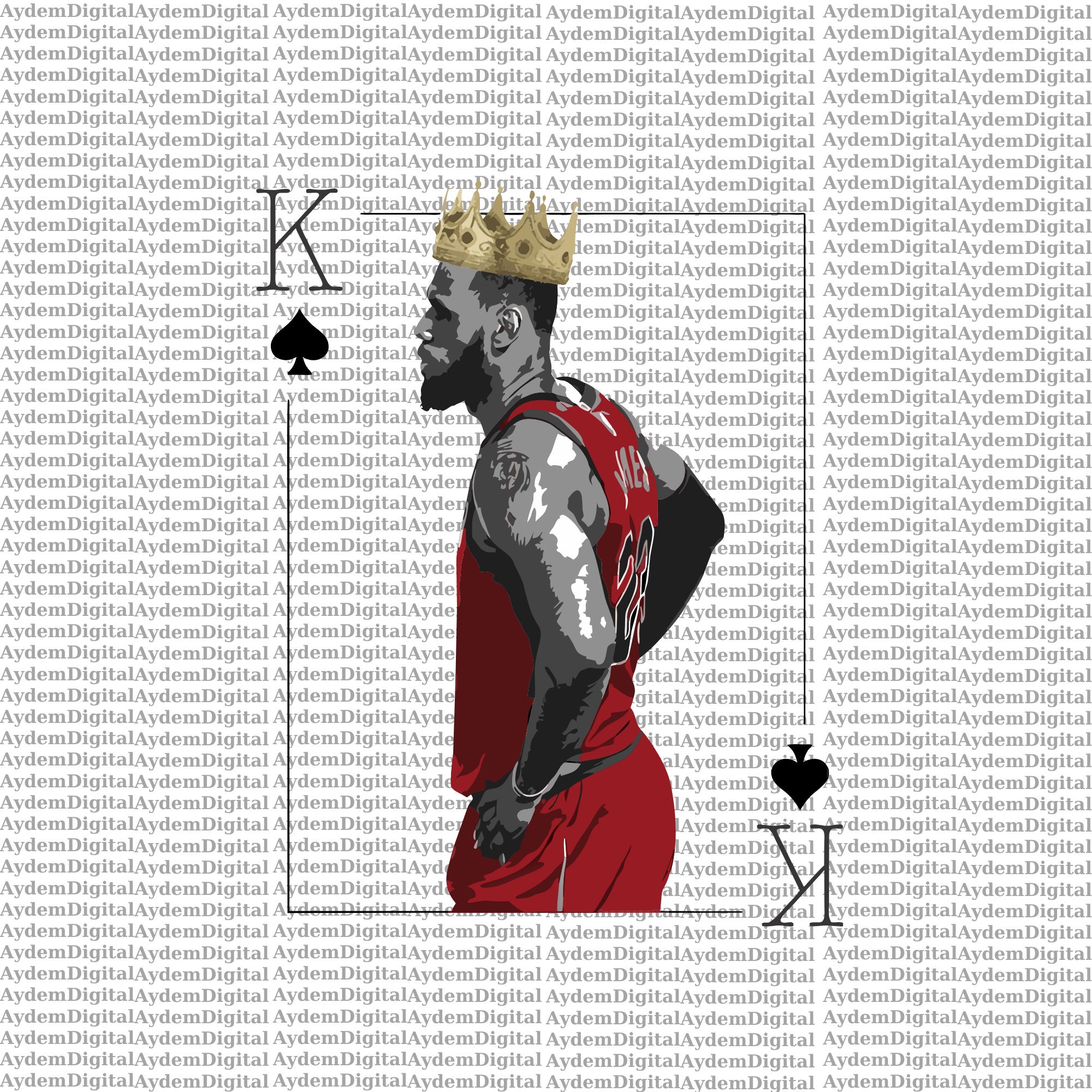 Lebron James SVG PNG Files Lebron James Vector File King Lebron SVG - Etsy