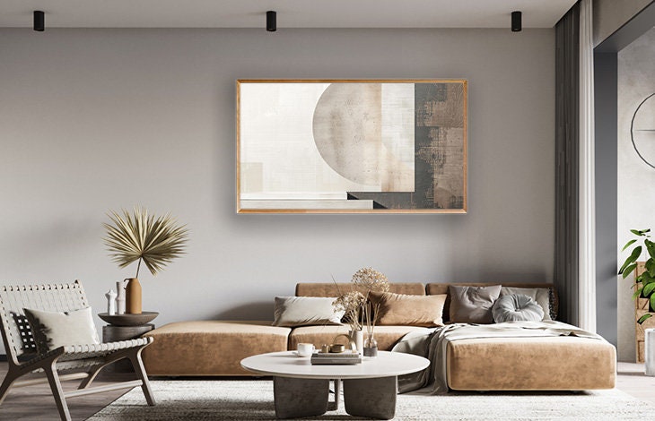 Set of 50 Digital Art Frame TV: Neutral Textured Japandi, Japanese X ...