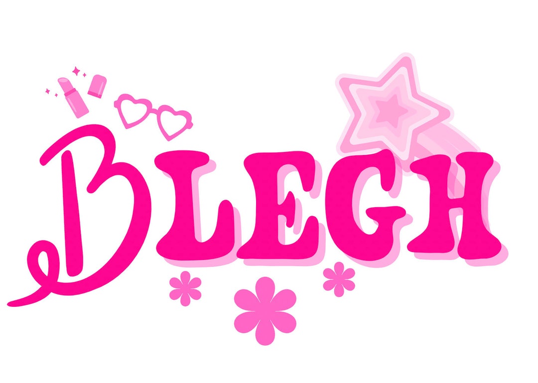 Barbie Blegh SVG File Pink Girly Emo Blegh - Etsy