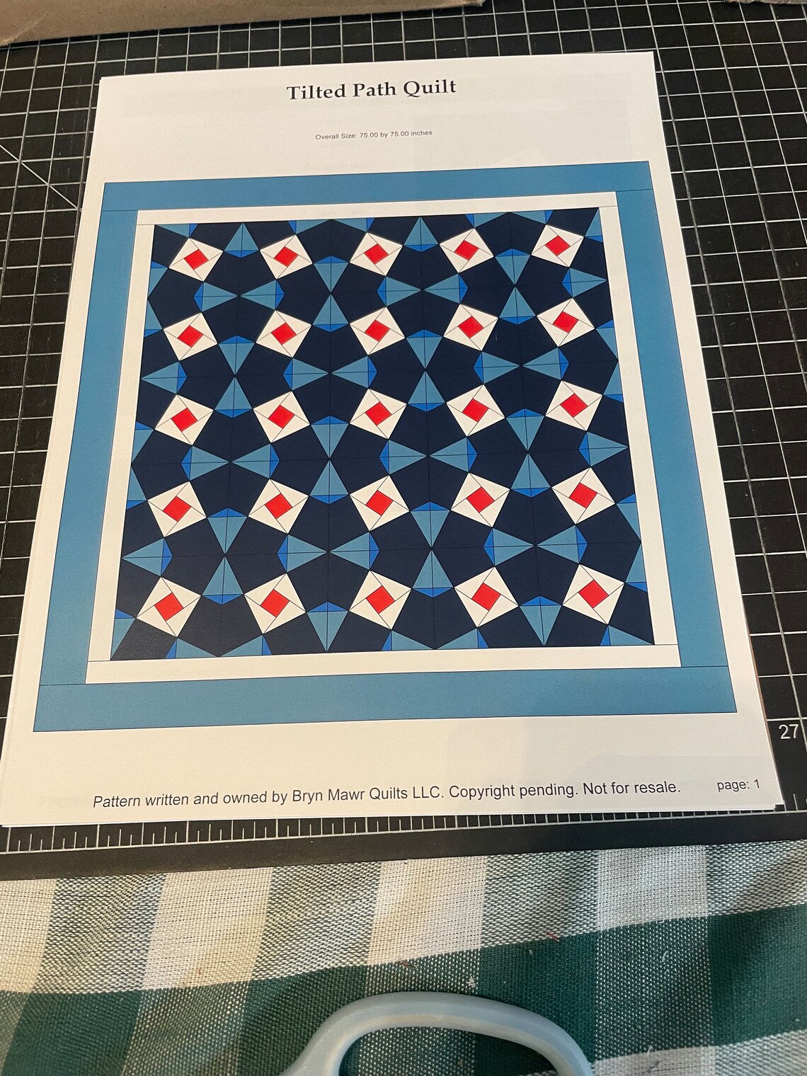 Tilted Path Block Template Set W/ Pattern - Etsy