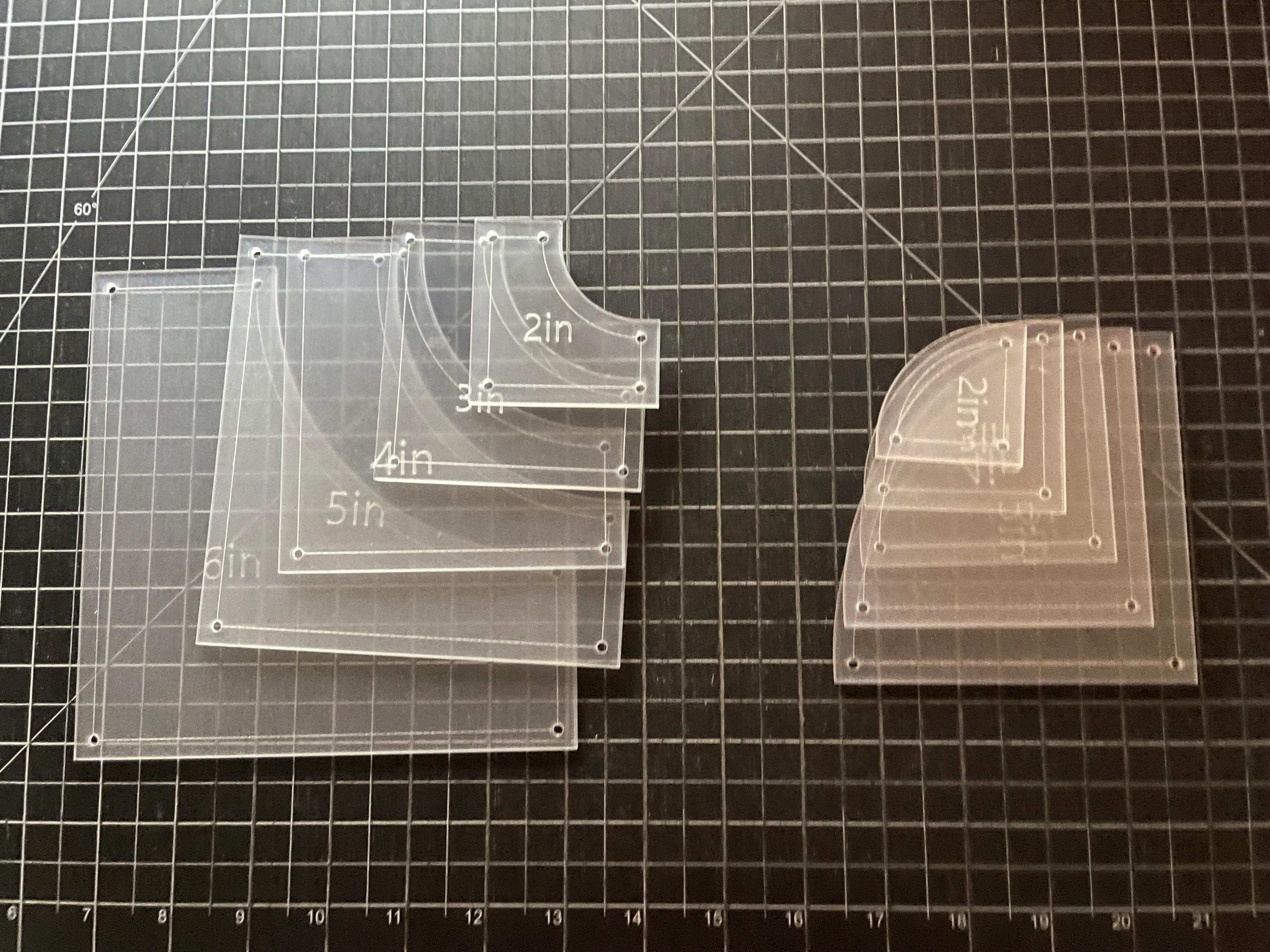 Bryn Mawr Quilts Drunkards Path Template Set W/ Curved Square Quilt Pattern - Etsy