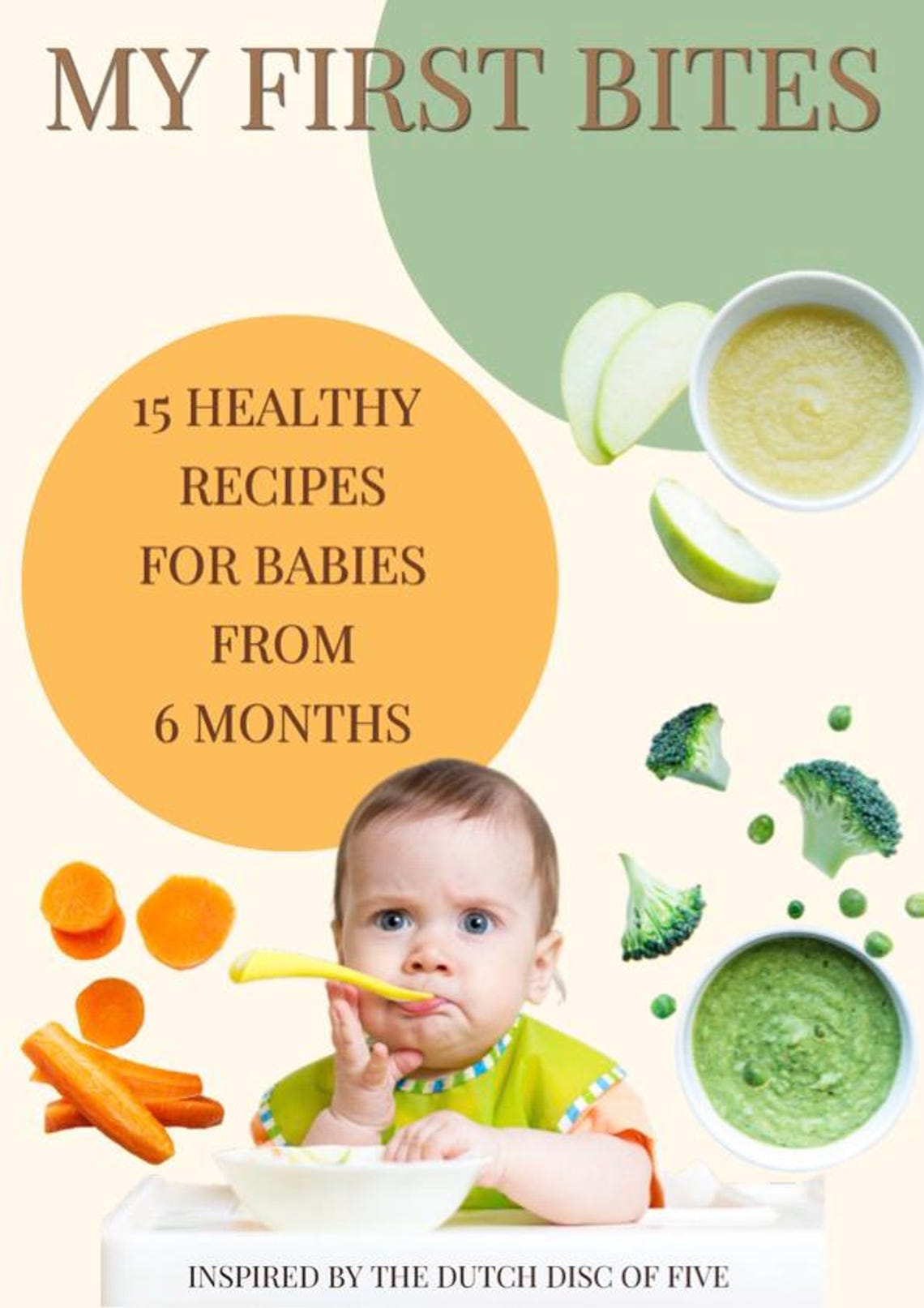 Baby Food Recipe Ebook | 15 Healthy First Foods for 6 Months (digital ...