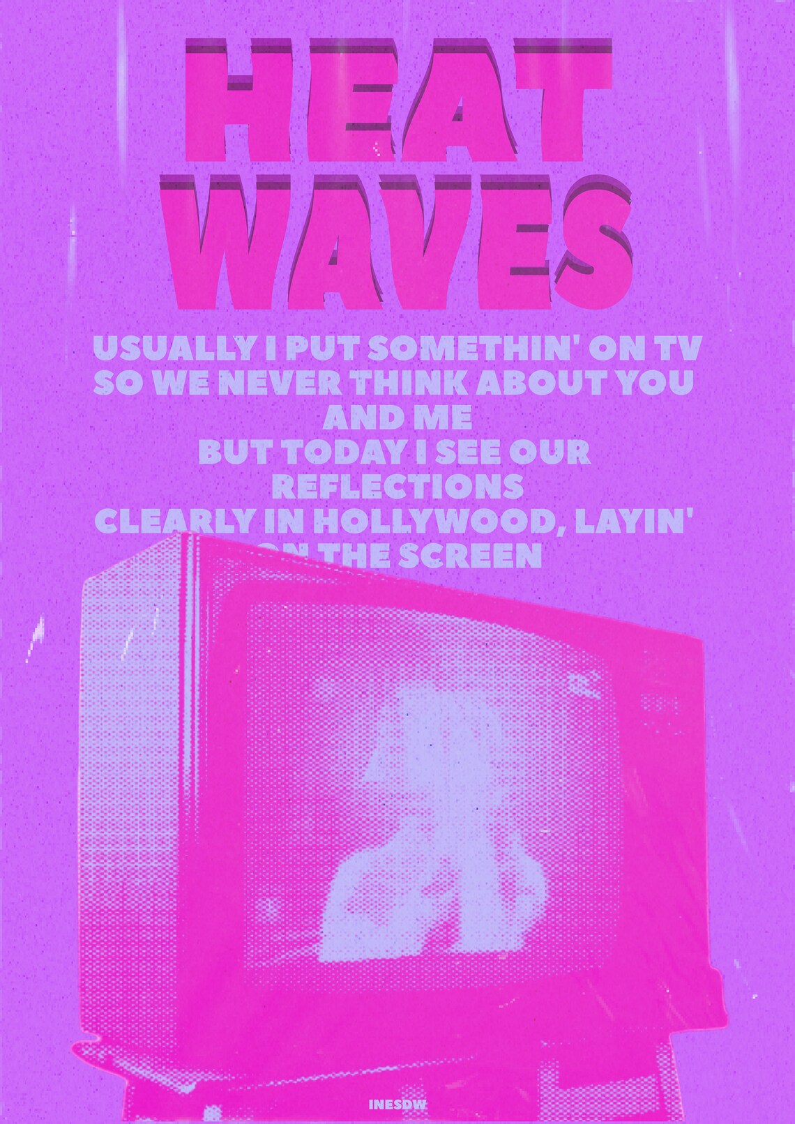 Glass Animals Heat Waves Poster, Glass Animals Poster, Glass Animals ...