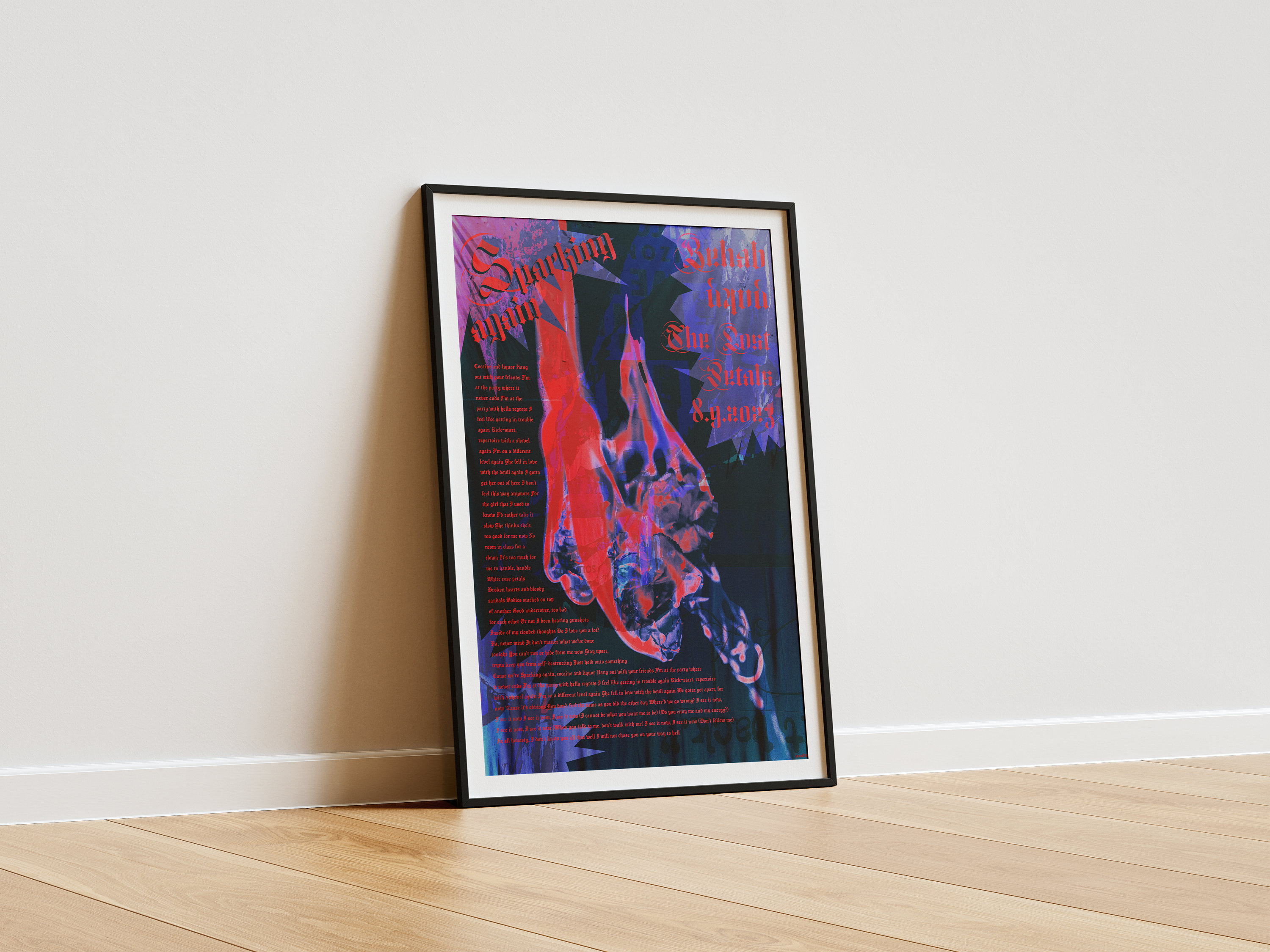 Rehab - D4vd Poster, Music Poster, D4vd Poster, Lyric Poster, Retro ...