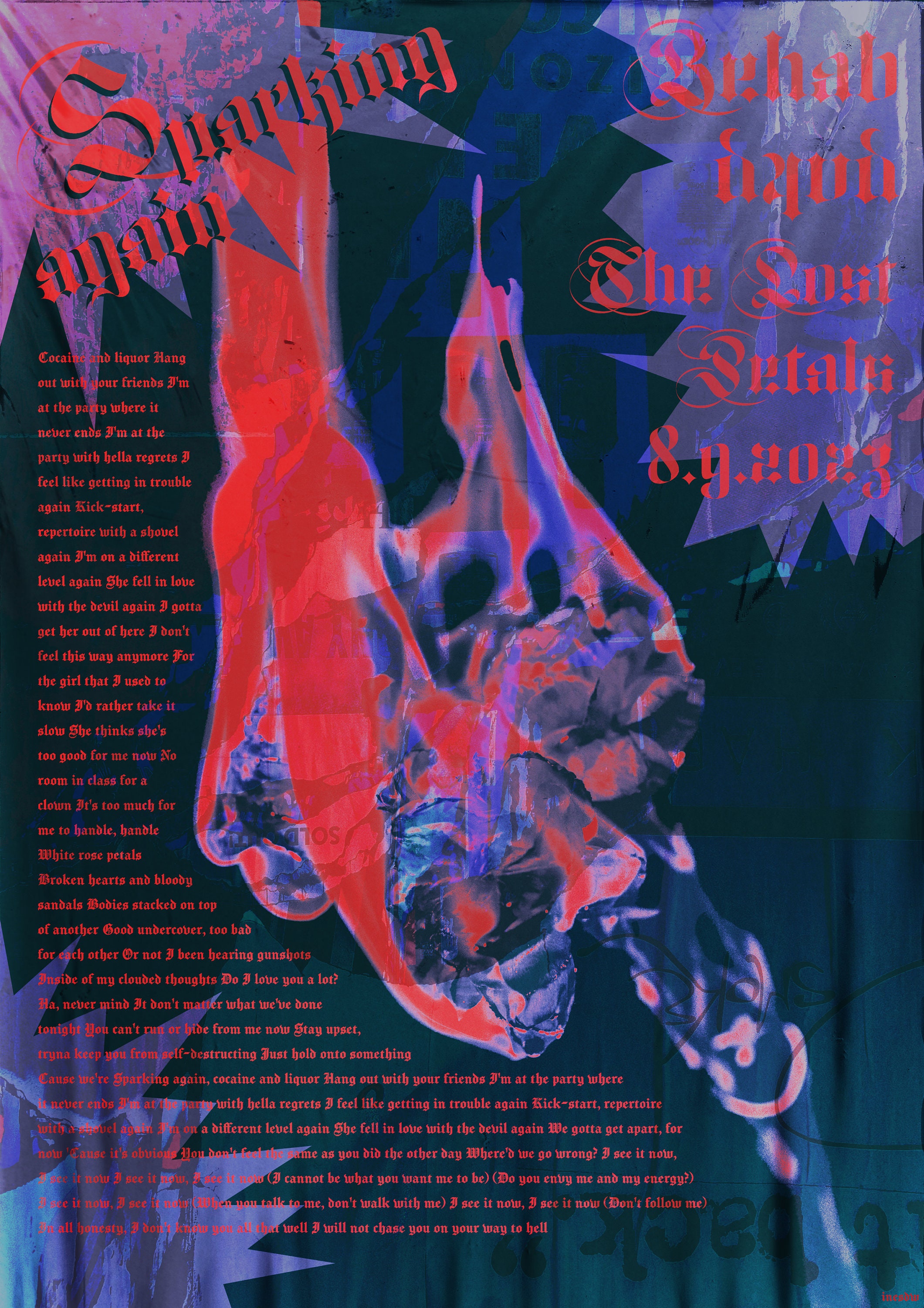 Rehab D4vd Poster, Music Poster, D4vd Poster, Lyric Poster, Retro ...