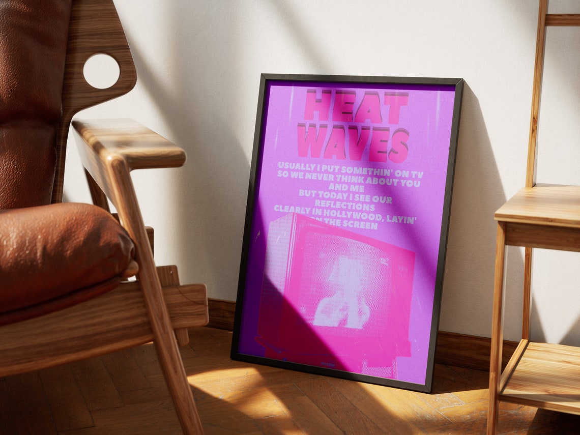 Glass Animals Heat Waves Poster, Glass Animals Poster, Glass Animals ...