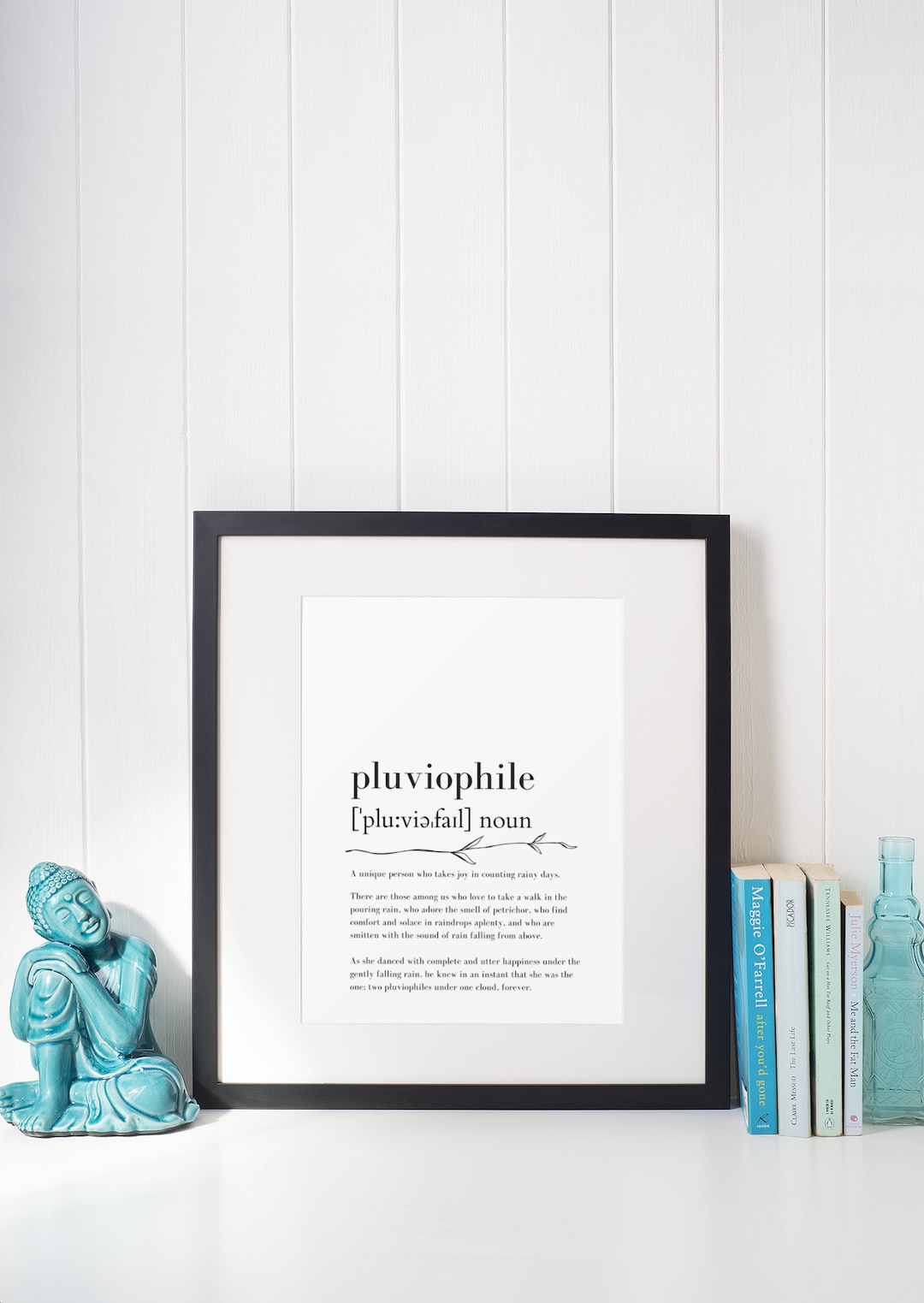 Pluviophile Definition Print | Nature Vocabulary | Digital Wall Art ...