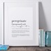 Peregrinate Definition Print: Nature Vocabulary Wall Art (digital ...