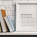 Peregrinate Definition Print Nature Vocabulary Digital Wall Art ...