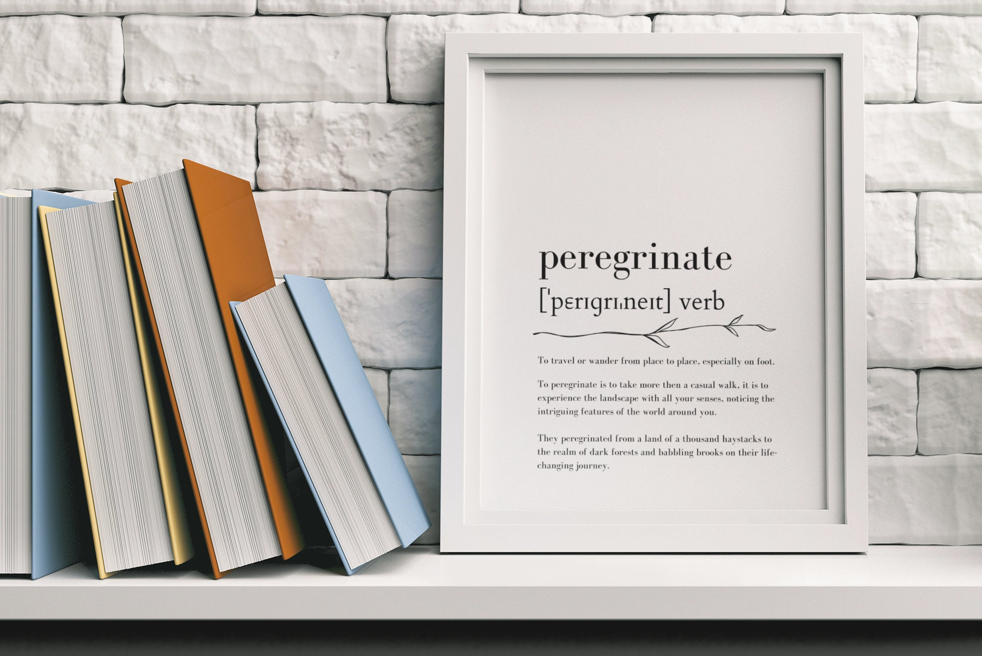 Peregrinate Definition Print: Nature Vocabulary Wall Art (digital ...