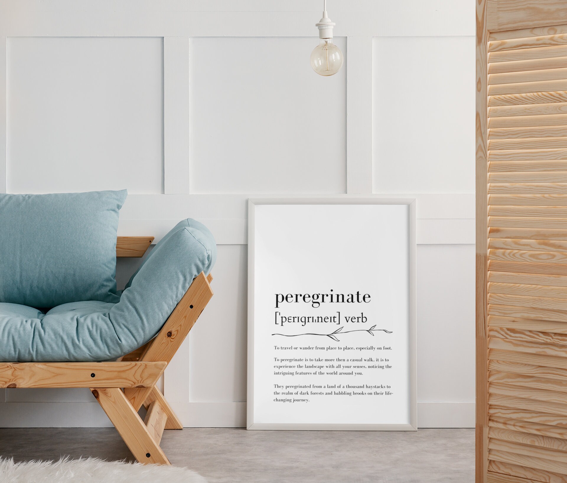 Peregrinate Definition Print: Nature Vocabulary Wall Art (digital ...