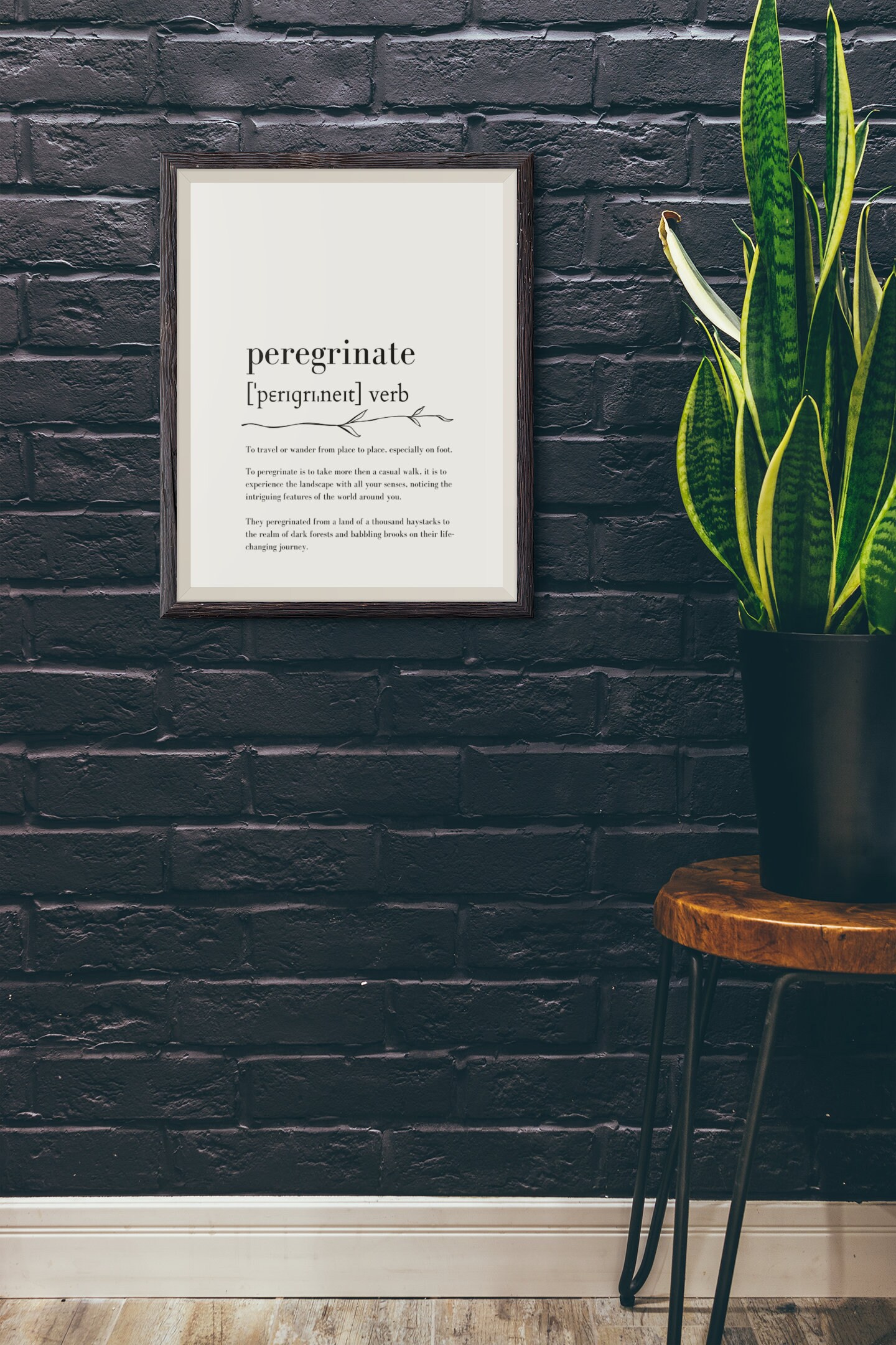 Peregrinate Definition Print: Nature Vocabulary Wall Art (digital ...
