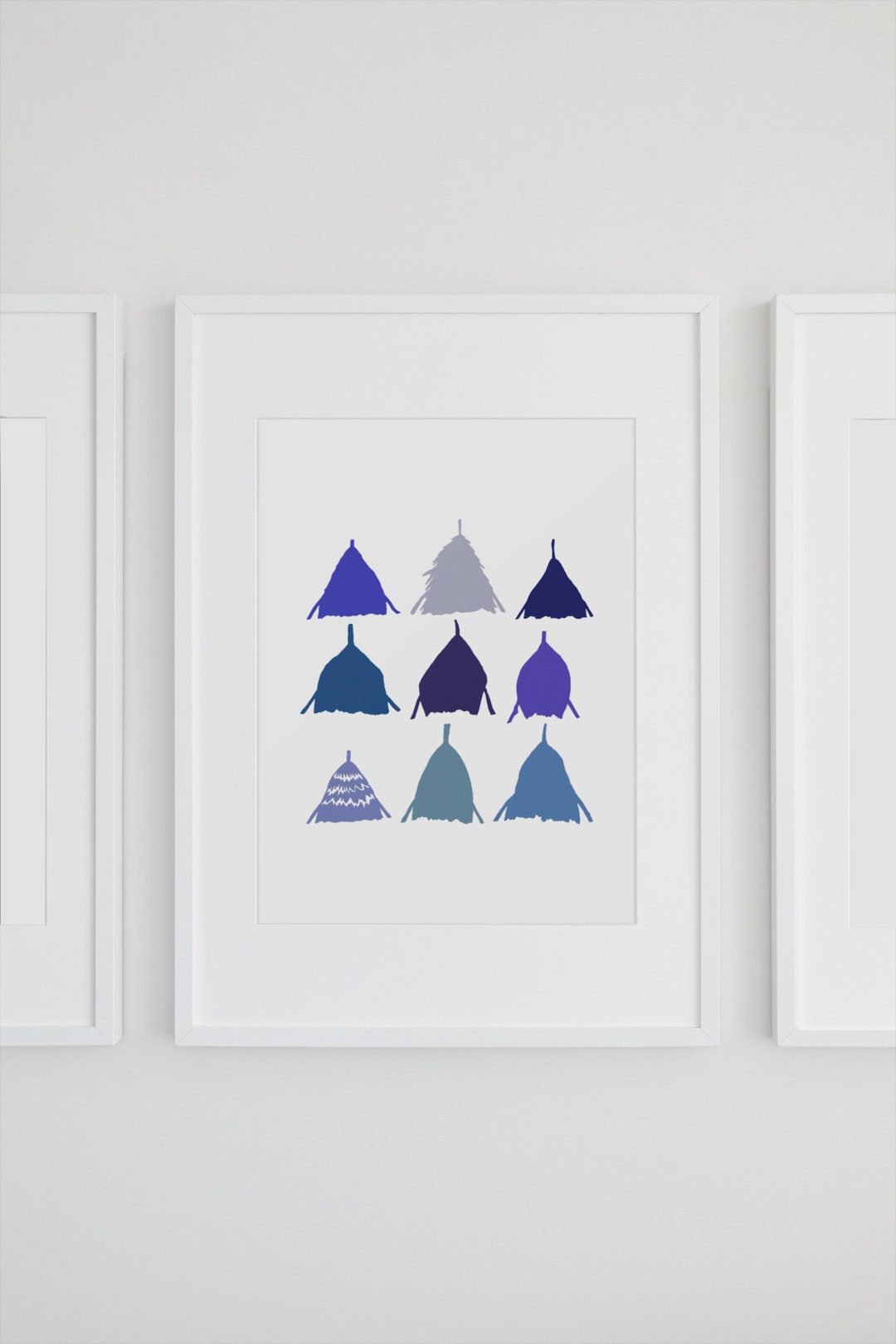 Blue Haystacks Art Print: Romania Rural Decor (digital Download) - Etsy