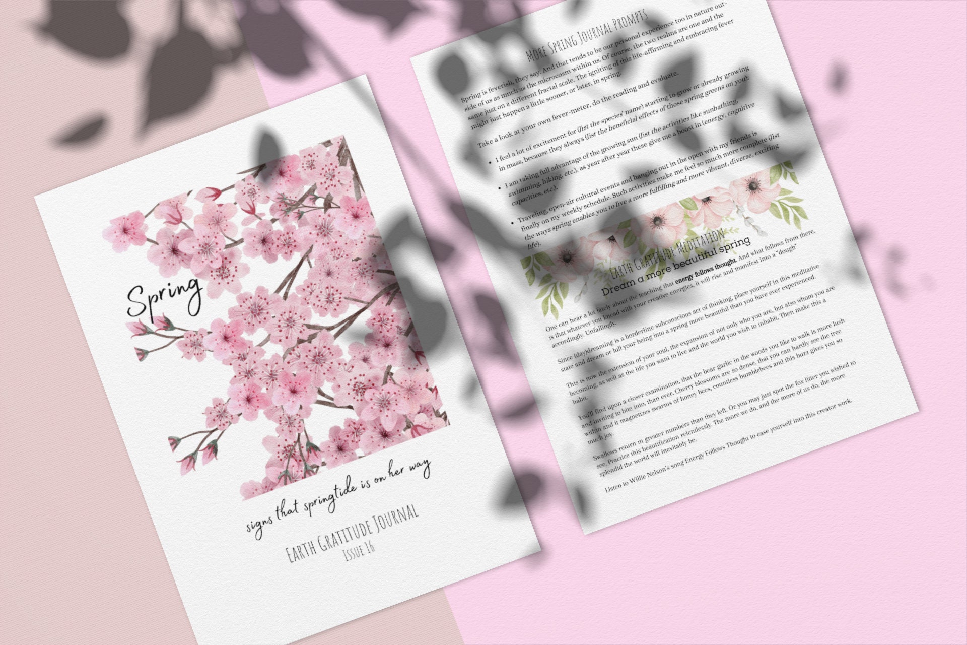 4 Seasons Gratitude Journal Prompts: Earth Connection (downloadable PDF ...