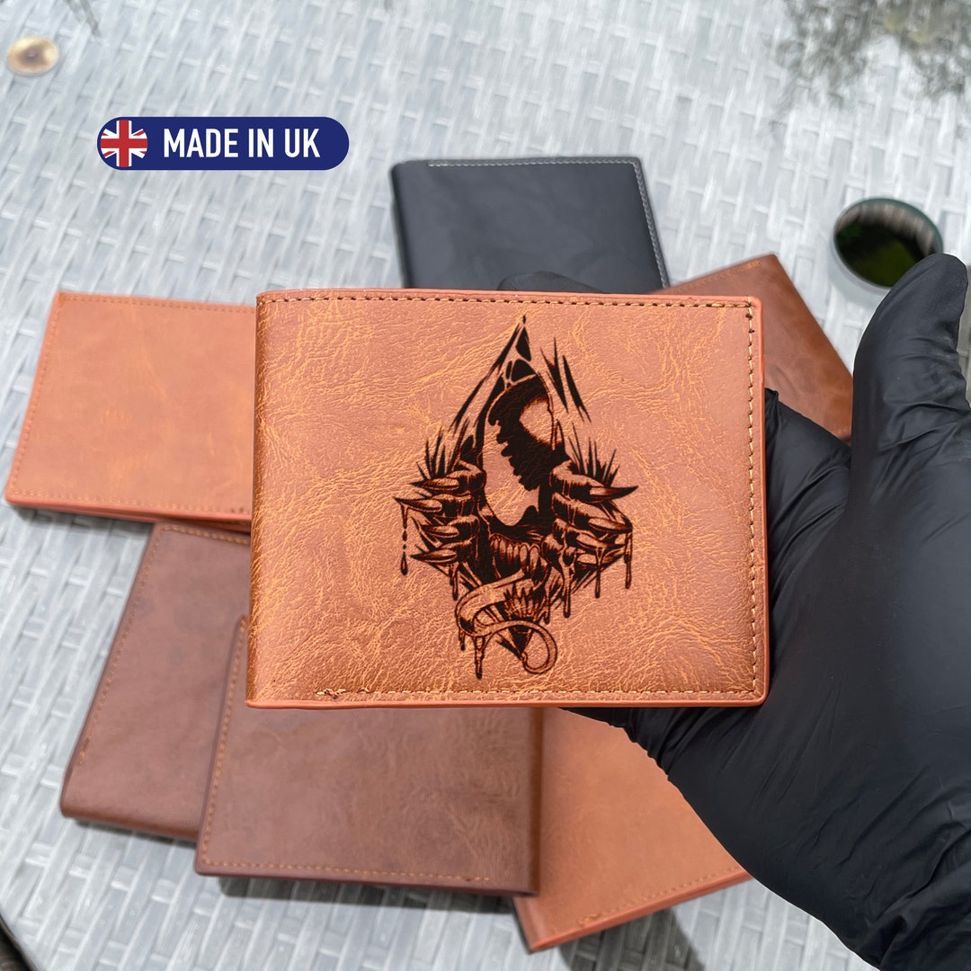 MCU Eddie Brock Venom Leather Wallet for Men/personalized Men Leather ...
