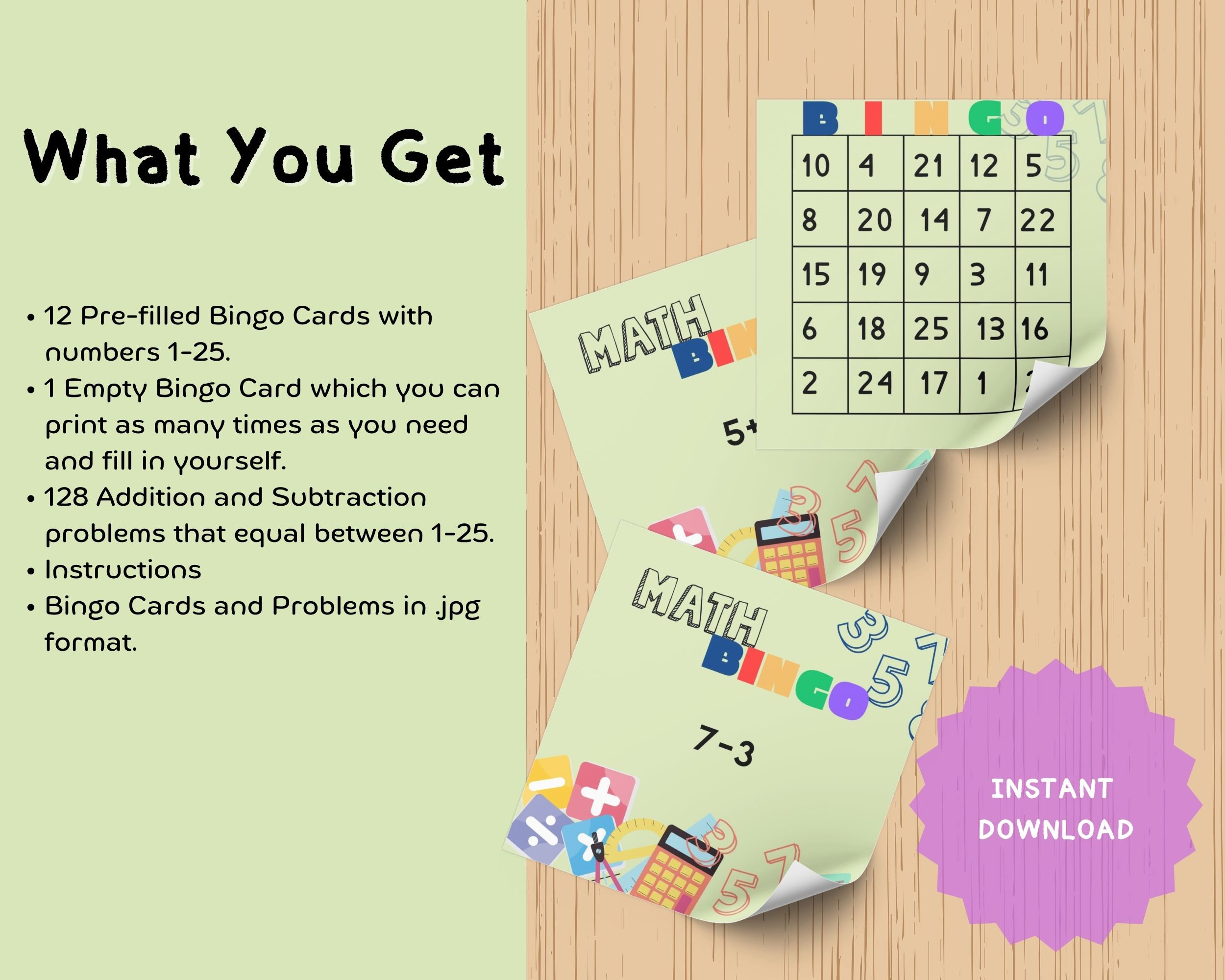 MATH Bingo, Home School Teacher, Math Teacher, School, Preschool ...