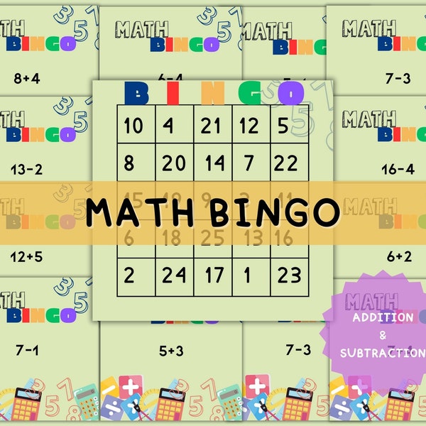 MATH Bingo, Home School Teacher, Math Teacher, School, Preschool ...