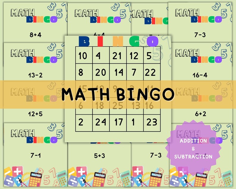 MATH Bingo, Home School Teacher, Math Teacher, School, Preschool ...