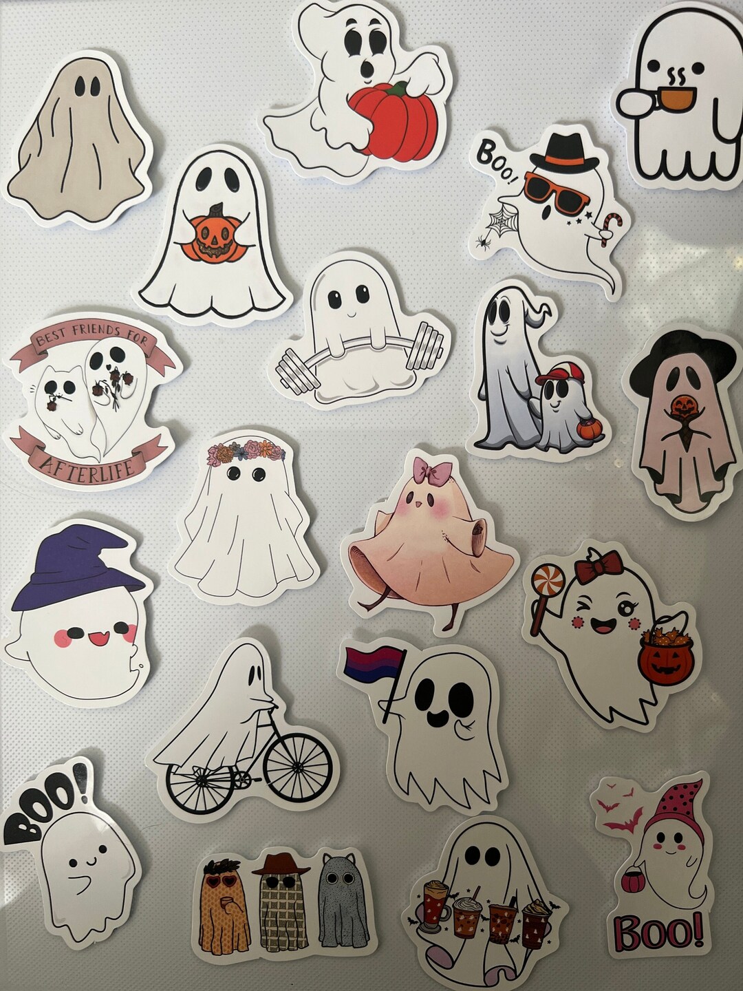 50 Pc. Cute Ghost Stickers, Decals, Halloween, Pumpkins, Fall - Etsy