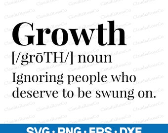 Growth Definition SVG, Motivational Svg, Self Love Svg, Business Svg ...