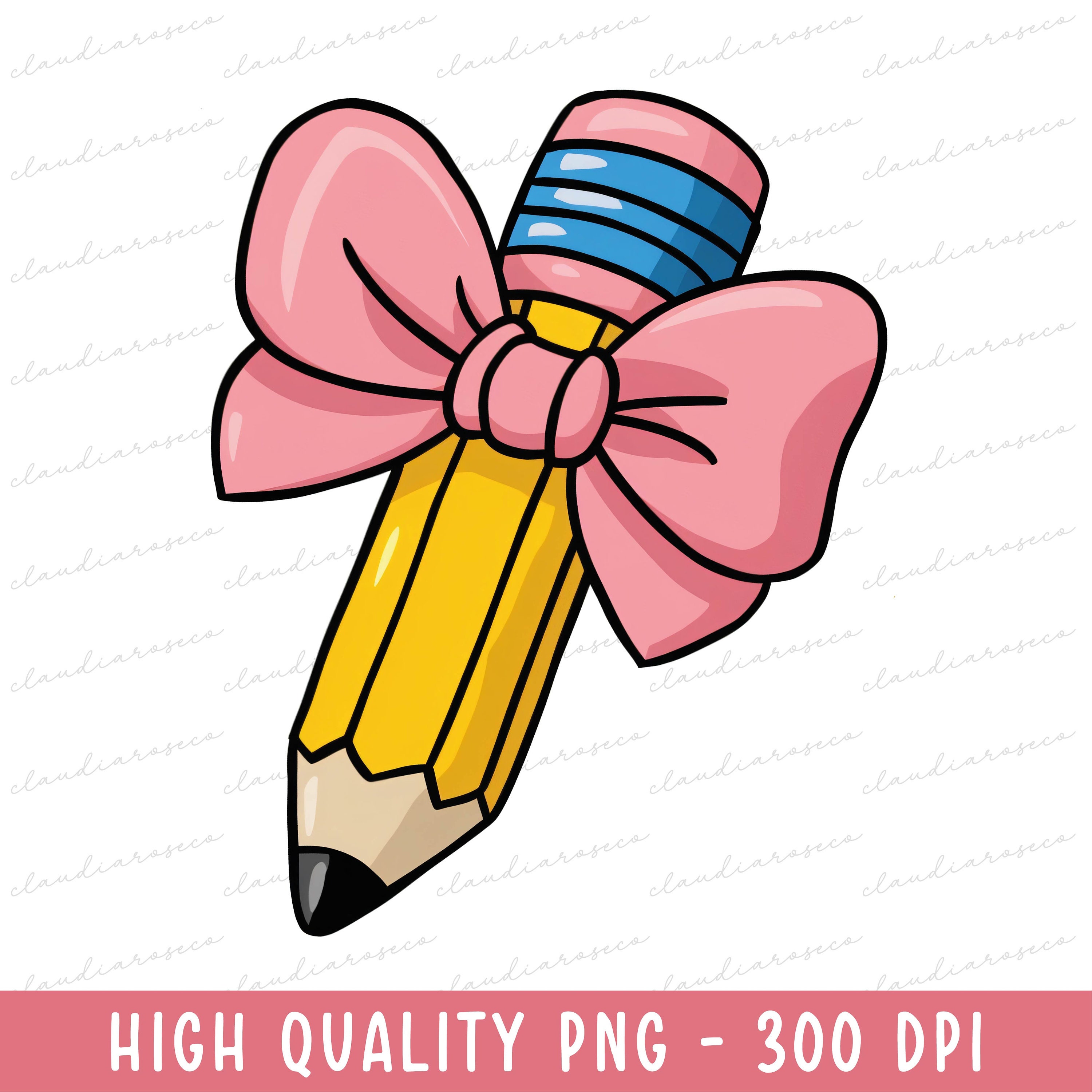 Teacher Png Shirt Design, Teacher Coquette Pencil Png, Back to School ...