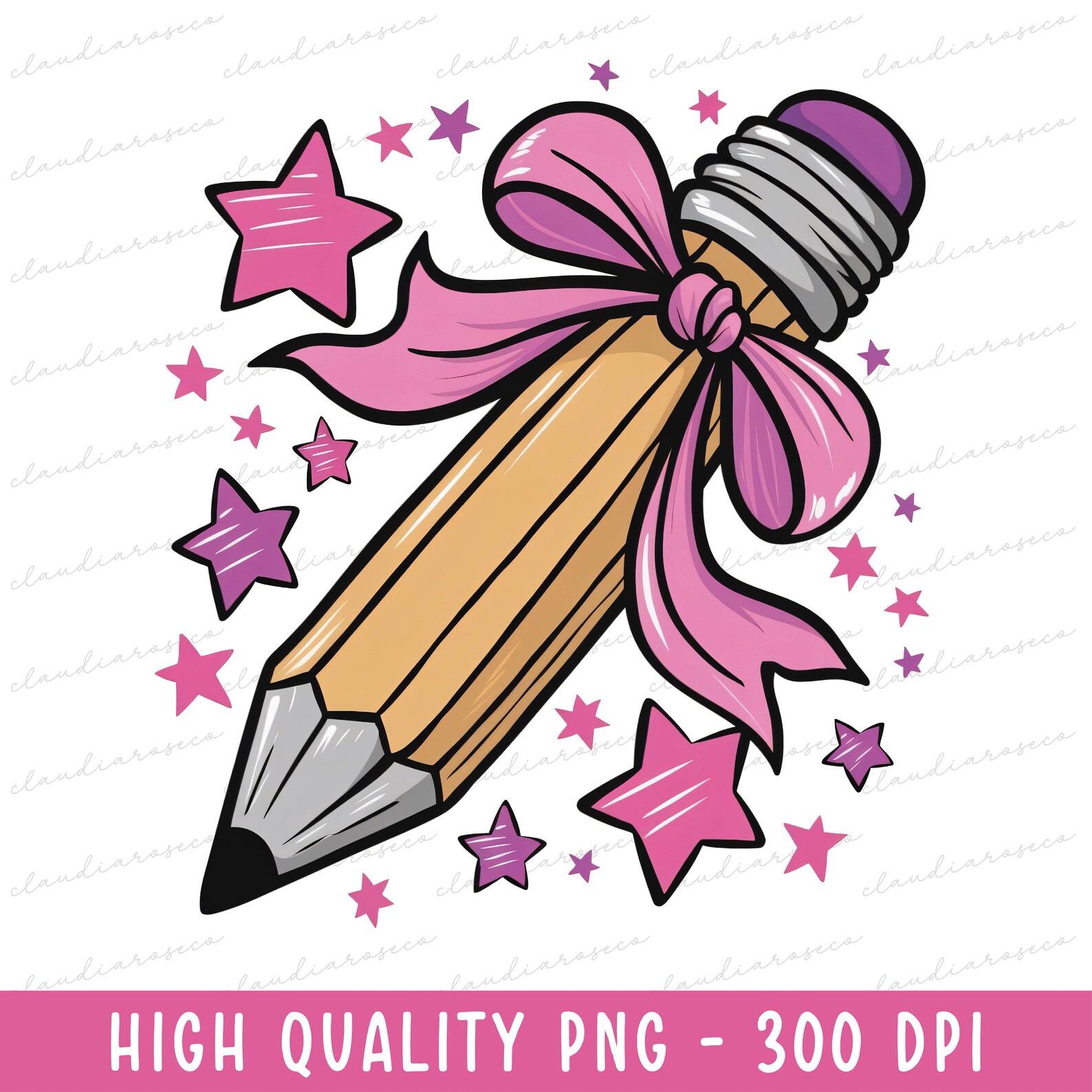 Teacher Png Shirt Design, Teacher Coquette Pencil Png, Back to School ...