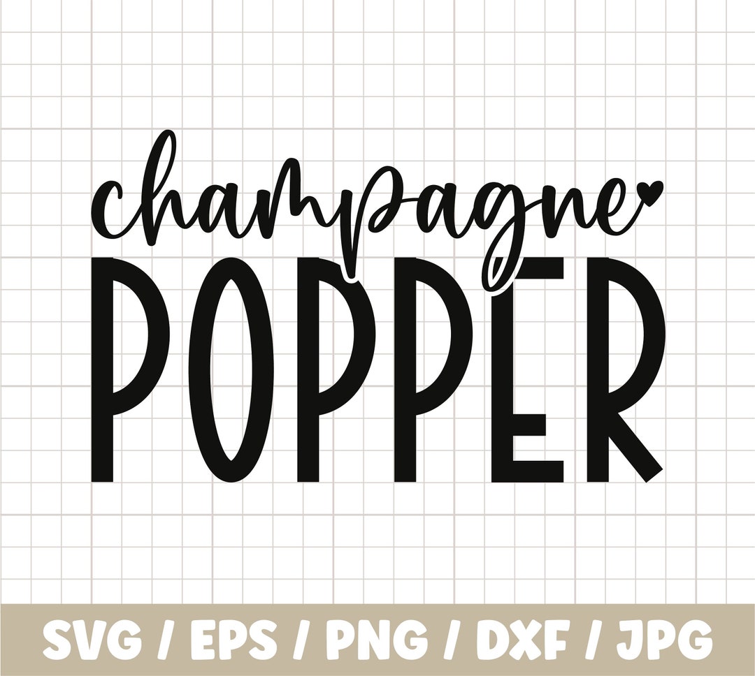 Champagne Popper SVG PNG, Popping Bottles Svg, Wedding Celebration Svg ...