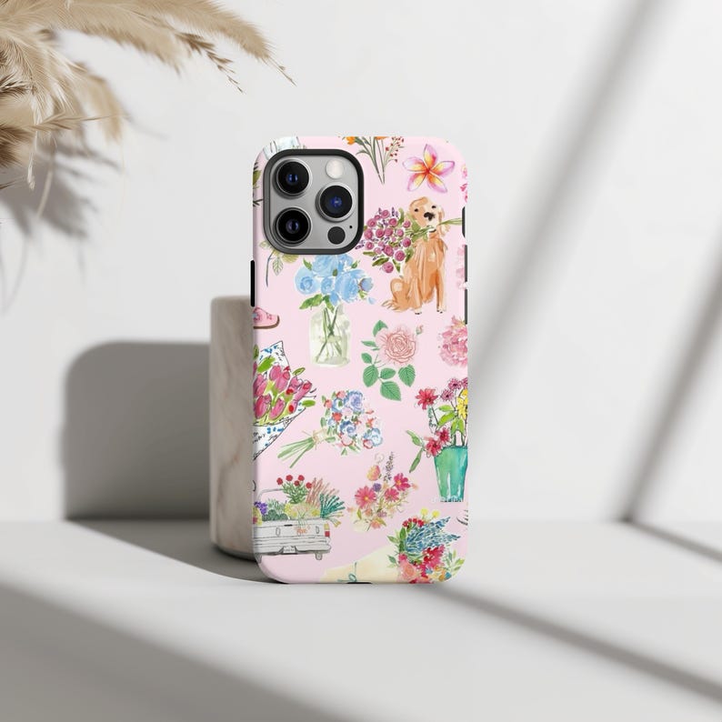 Floral Phone Case: Spring Summer Pastel iPhone & Samsung - Etsy