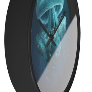 Jellyfish Wall Clock Ocean Inspired Wall Clock Jellyfish Wall Home ...