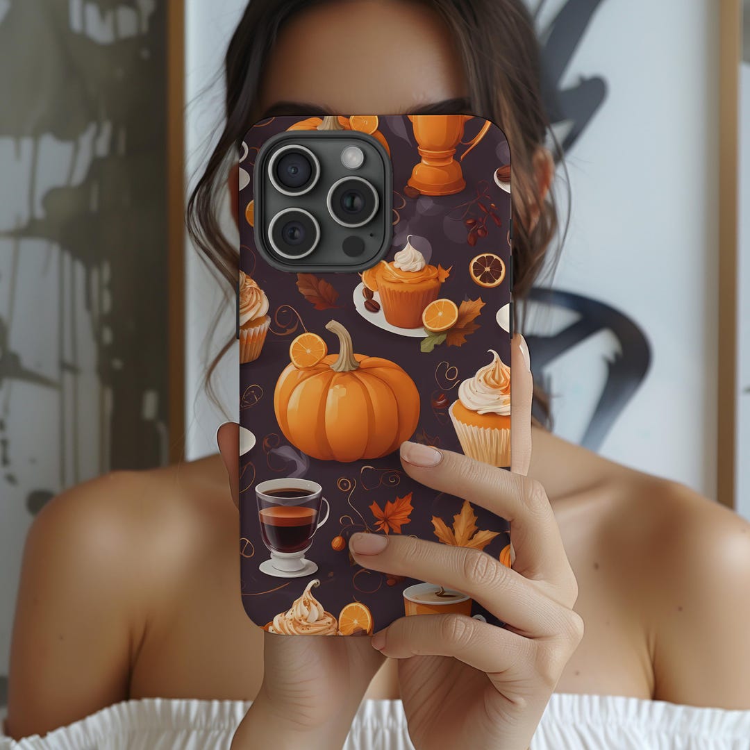 Cozy Fall Phone Case: Autumn Pumpkin Design - Etsy