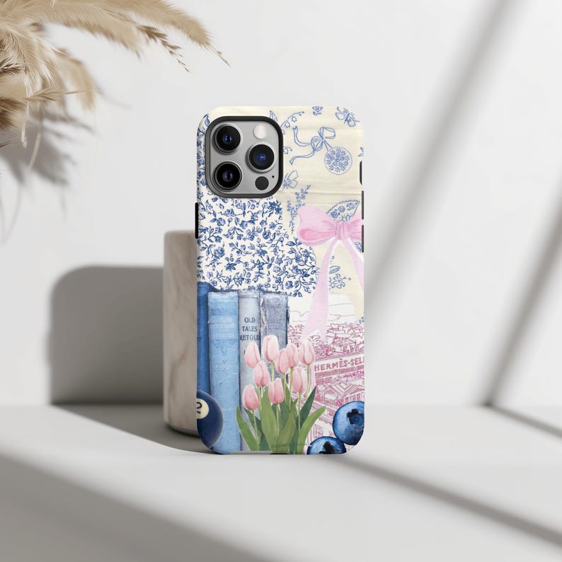 Vintage Coquette Phone Case, Floral Collage - Etsy