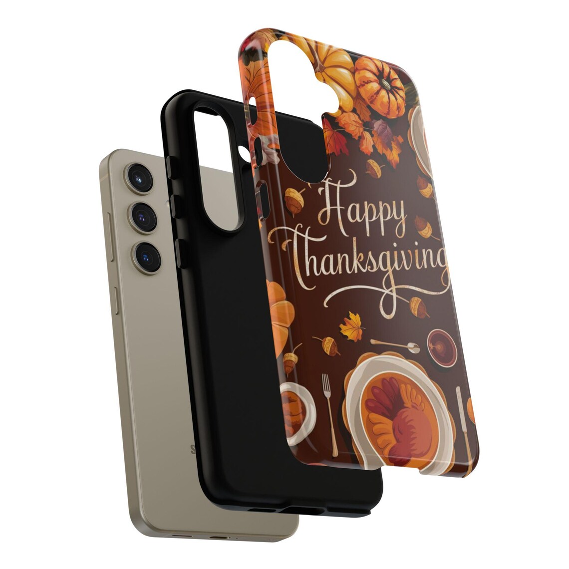 Cozy Thanksgiving Phone Case: Autumn Harvest Design - Etsy