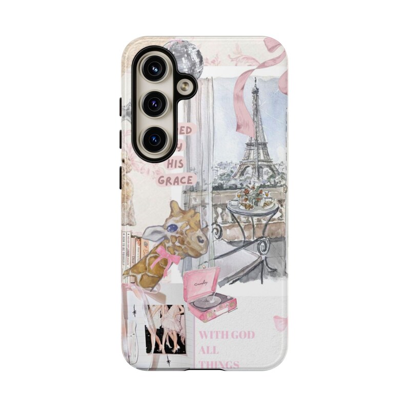 Coquette Saved by His Grace Christian Collage Phone Case, Faith ...