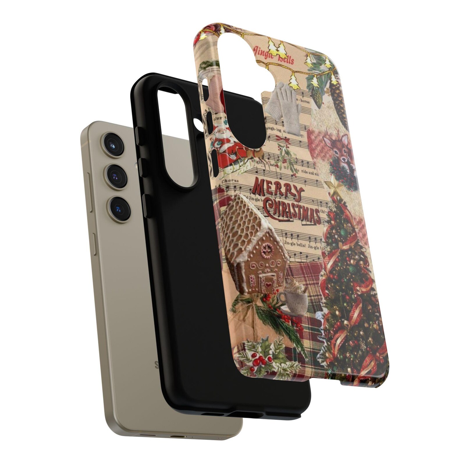 Christmas Collage Phone Case: Holiday Festive Design - Etsy