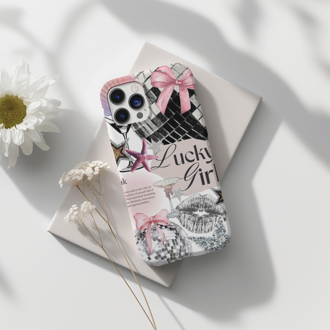 Girly Disco Coquette Collage Phone Case: Glam Diva - Etsy