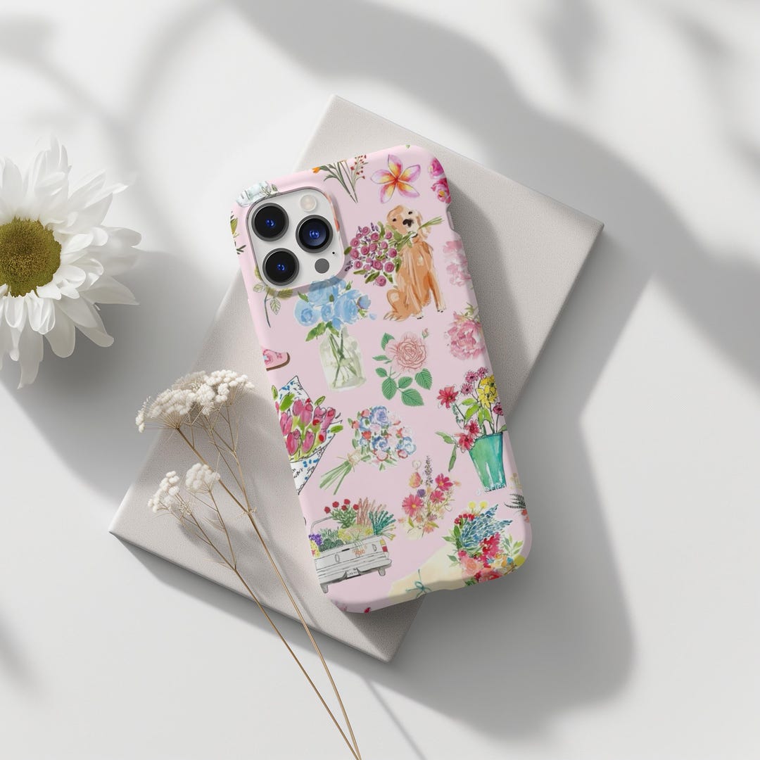 Floral Phone Case: Spring Summer Pastel iPhone & Samsung - Etsy