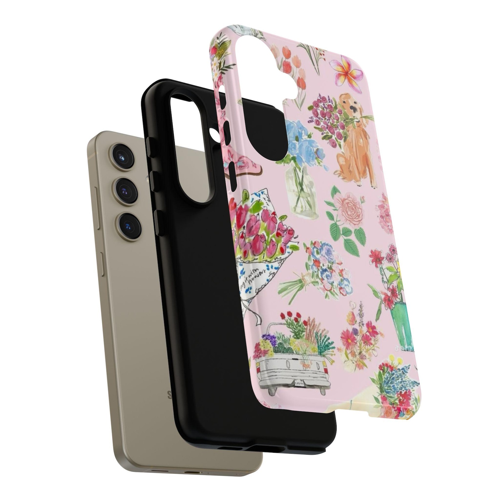 Floral Phone Case: Spring Summer Pastel iPhone & Samsung - Etsy